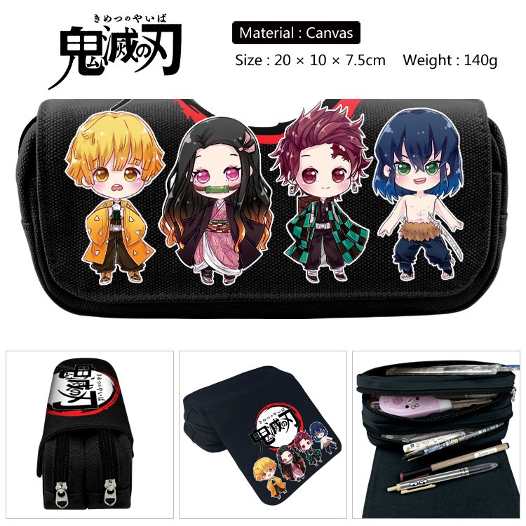 Demon Slayer Pencil Case Boy Girl Pencilcase kids Children Stationery ...