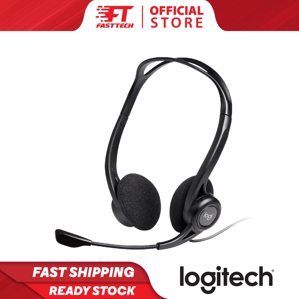 LOGITECH H340 H370 USB Headset with Digital Quality Sound, Noise ...