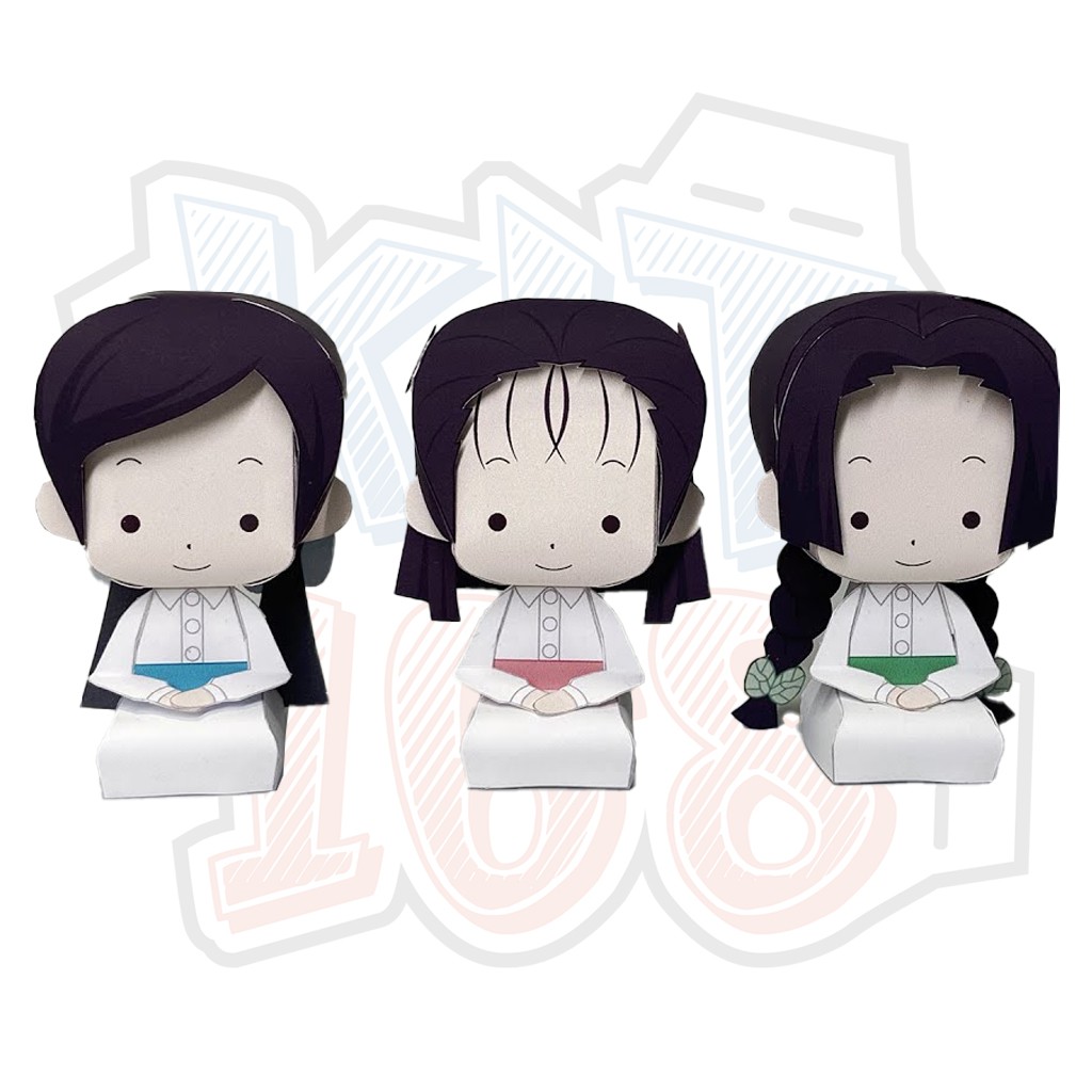 Anime Paper Model Chibi Sumi Kiyo Naho - Demon Slayer (Kimetsu no Yaiba ...