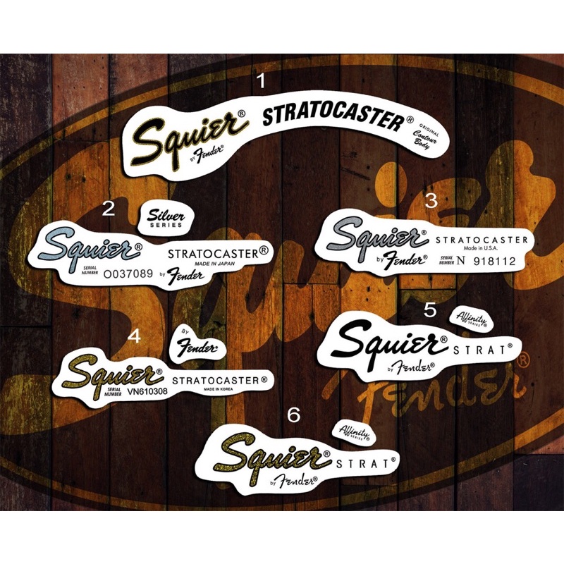 Squier Stratocaster Waterslide Decals | Shopee Malaysia