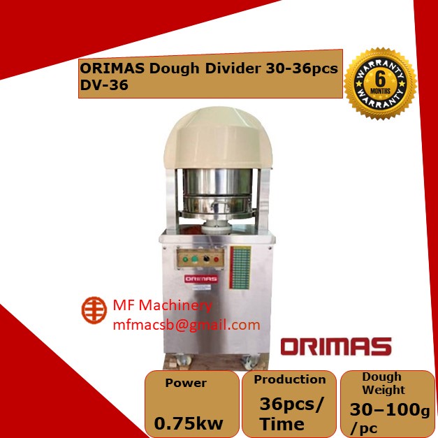 ORIMAS DV36 Dough Divider Semi-Automatic Stainless Steel Knife Mesin ...