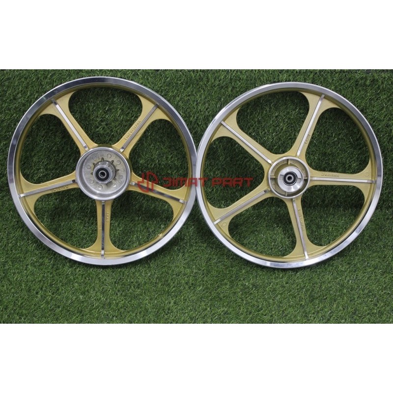 SPORT RIM 5 BATANG WITH BEARING AND BUSH GOLD BLACK GTO GBO 5 KAKI EX5 ...