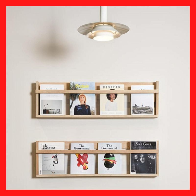 Magazine Rack Nordic Style / Rak Majalah / Floating Rack / Rak Buku ...