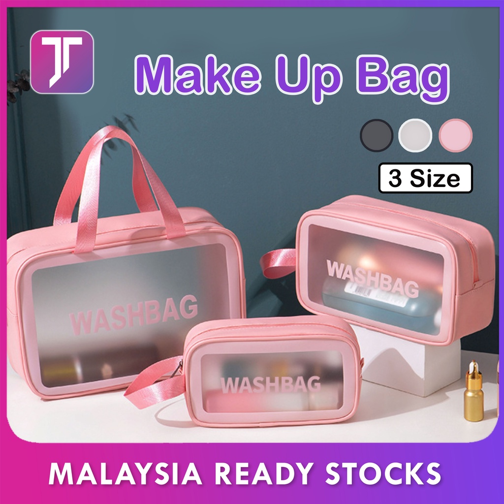 JTravel Cosmetic Bag Makeup bag Beg Makeup Travel Transparent ...