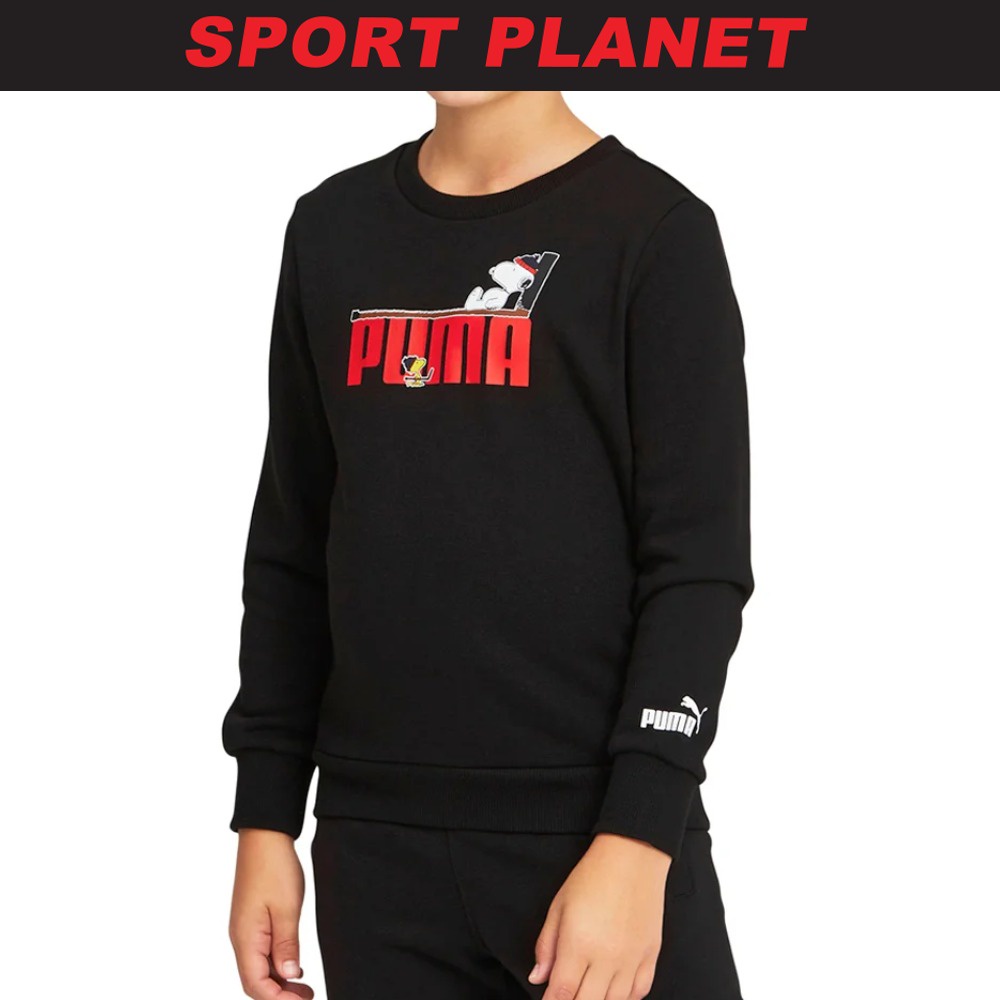 Puma Kid/Junior X Peanuts Crew Neck Sweat Shirt Baju Budak (589366-01 ...