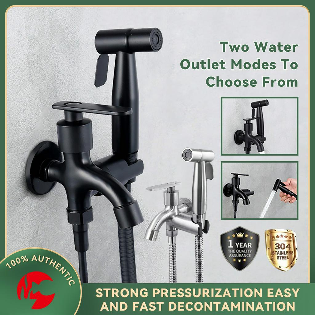 Bidet spray set bidet toilet hose paip toilet pipe two way bathroom ...