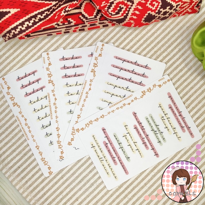 COMELS Highlighted Quotes and Wordings Today To do Important Stickers ...