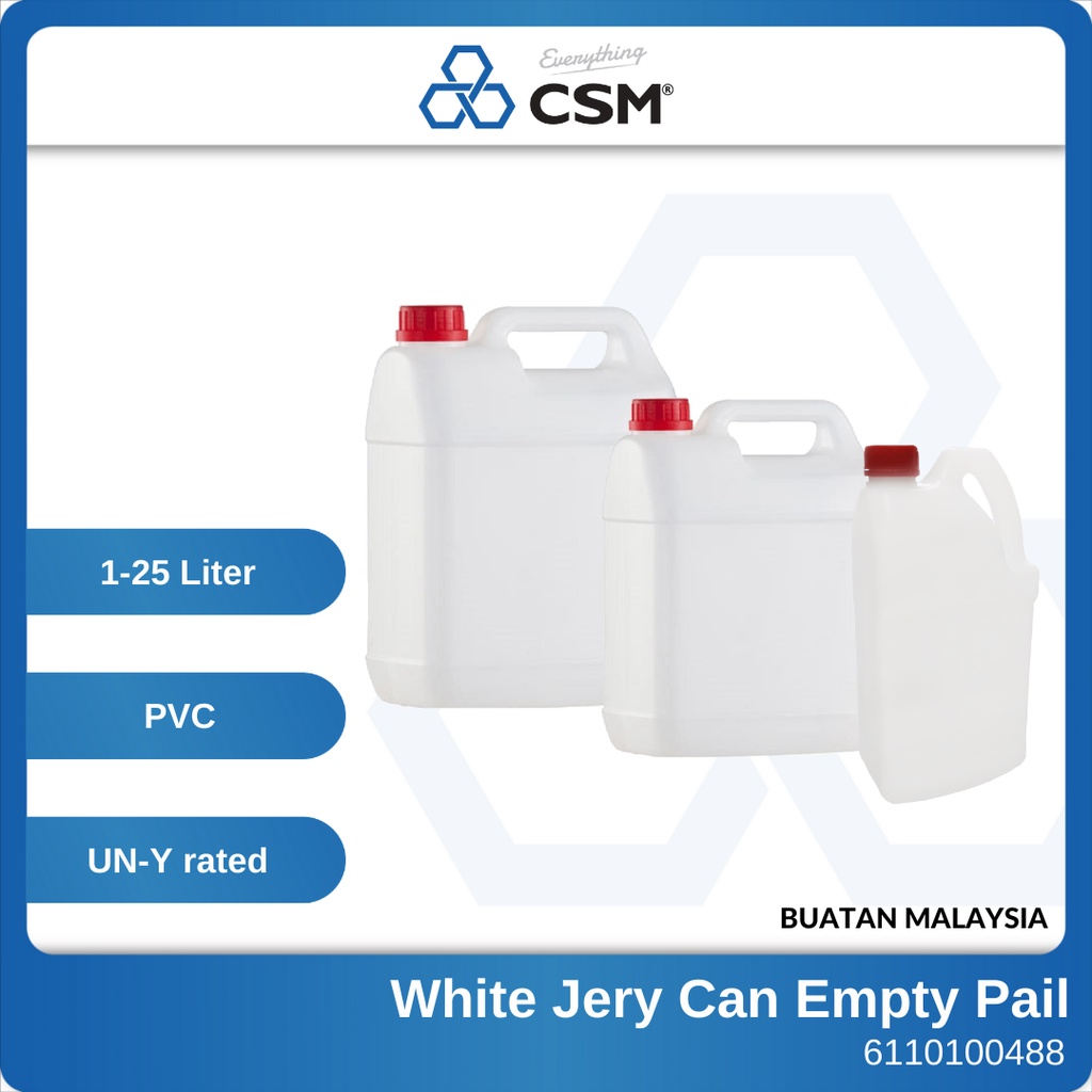 CSM Water Container Tong Air Jerry Can HDPE PVC Drum 1 3 5 10 20 25 Litre L | Shopee Malaysia