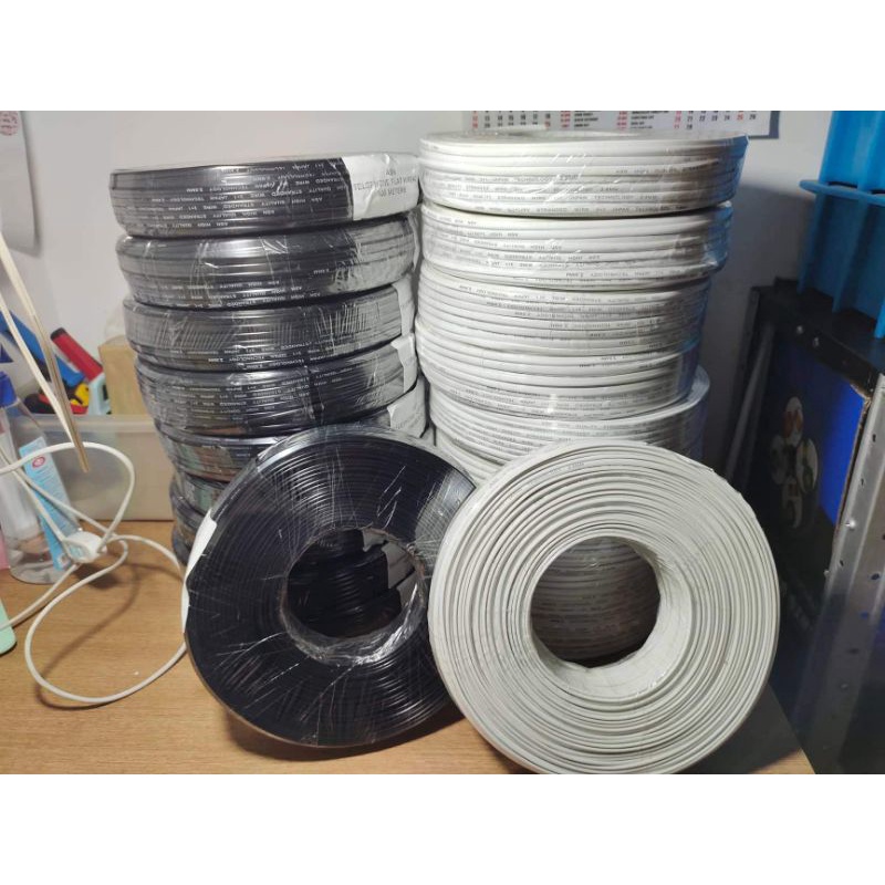 Telephone Wire Cable flat, 4wires Globe, Pldt etc. Telephone Cable ...