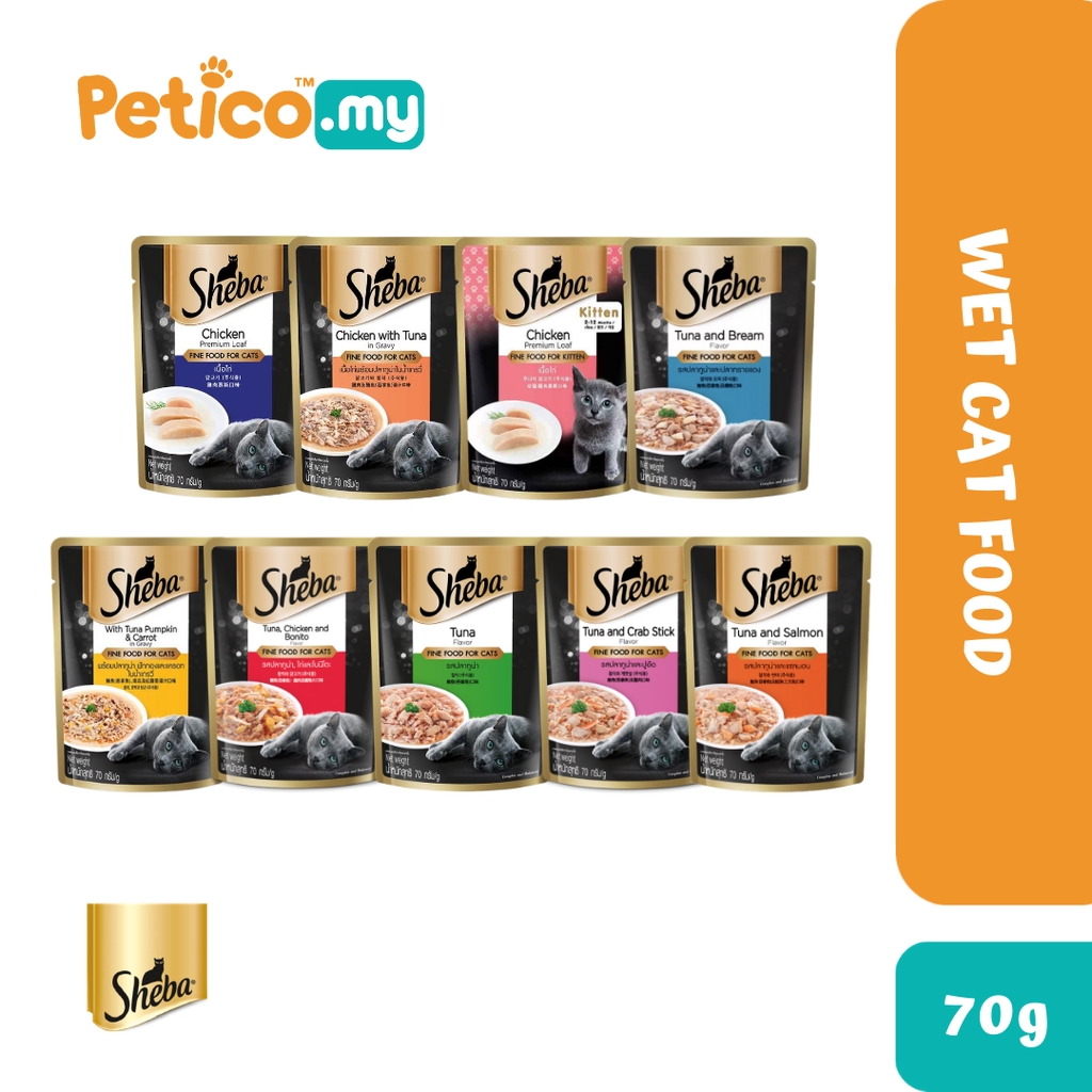 Sheba Pouch 70g Wet Cat Food | Makanan Kucing Basah | Shopee Malaysia