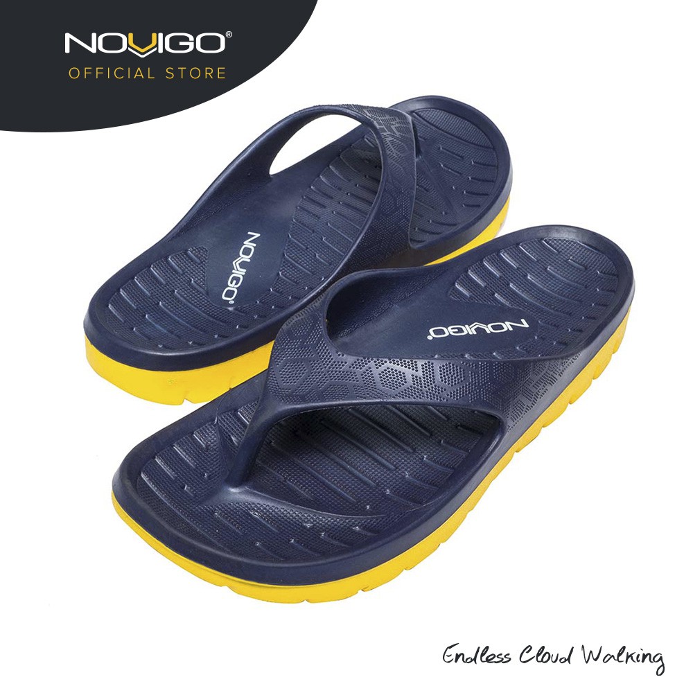 Novigo® Luna Dual Density Unisex Eva Sandal (Denim Blue/Bumblebee ...