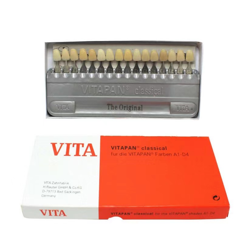 16 Colors VITA Tooth Guide Color Comparator Dental Plate Shade Chart ...