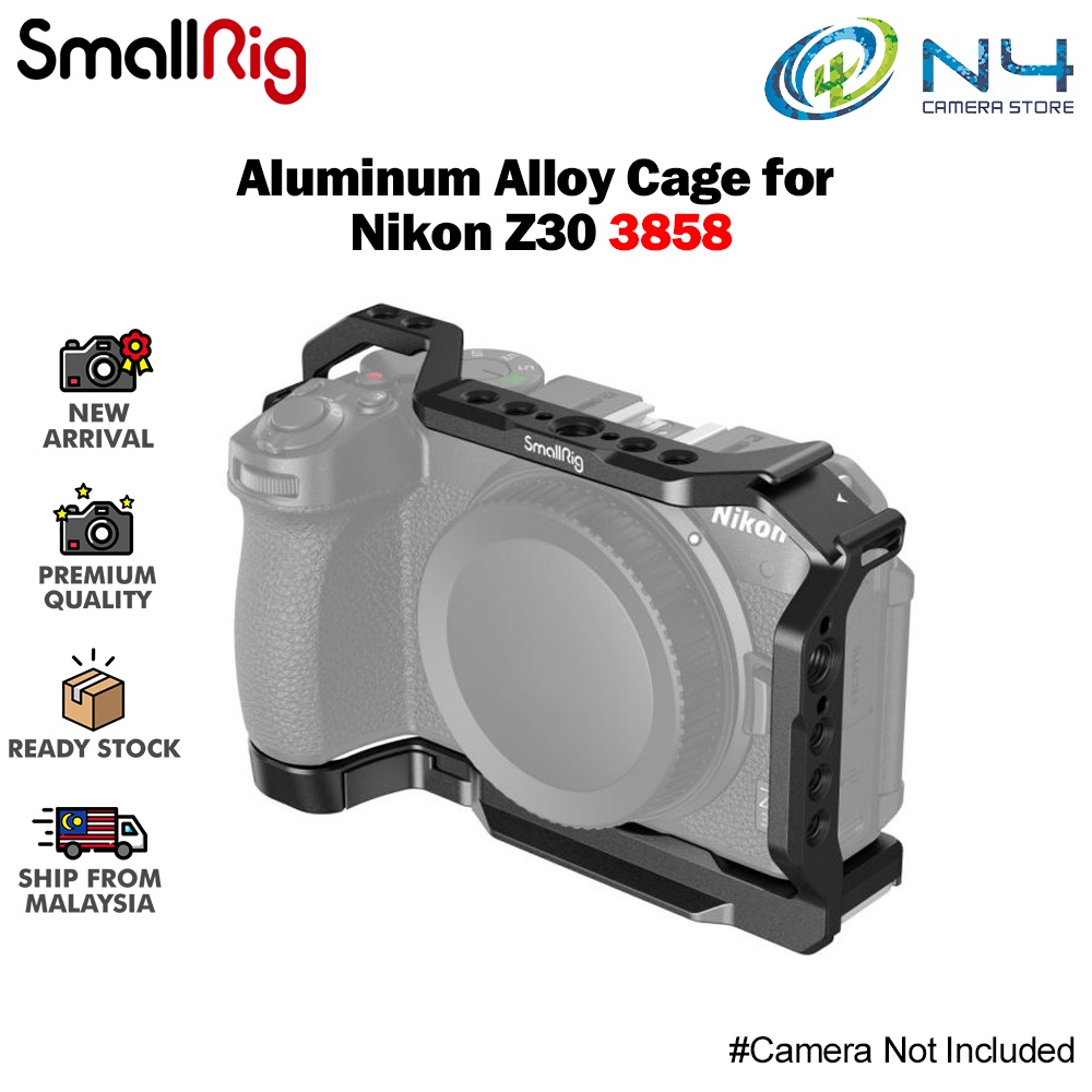 SmallRig Z 30 Cage for Nikon Z30,Aluminum Alloy Cage with Cold Shoe ...