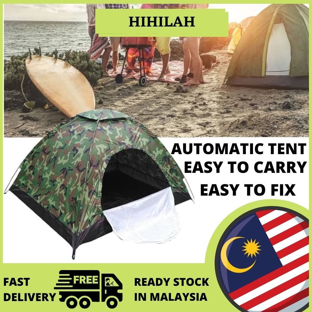 🔥READY STOCK🔥TP-5CC Army Green Waterproof 2-3 Person Double Layered ...