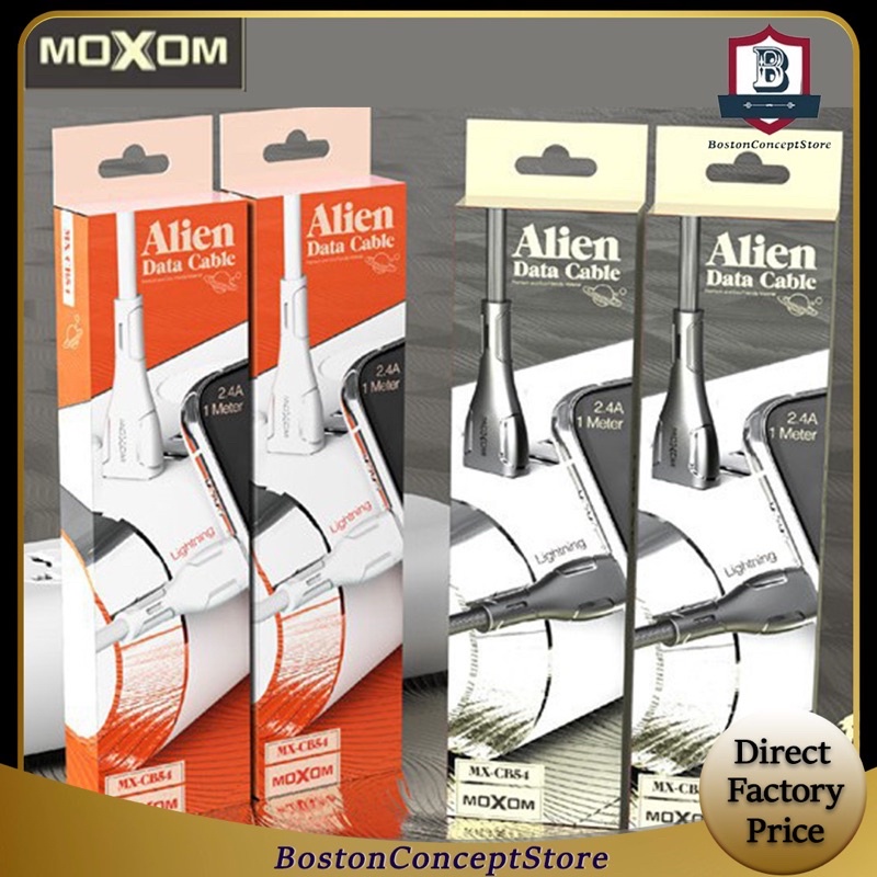 BOSTON MOXOM MX-CB54 High Speed Alien USB Data Cable / 2.4A Qualcomm 3. ...