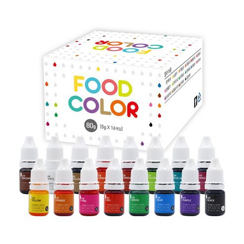 LTIN Rich Food Color Gel, 16 Color Variety Kit for Icing, Decorating ...