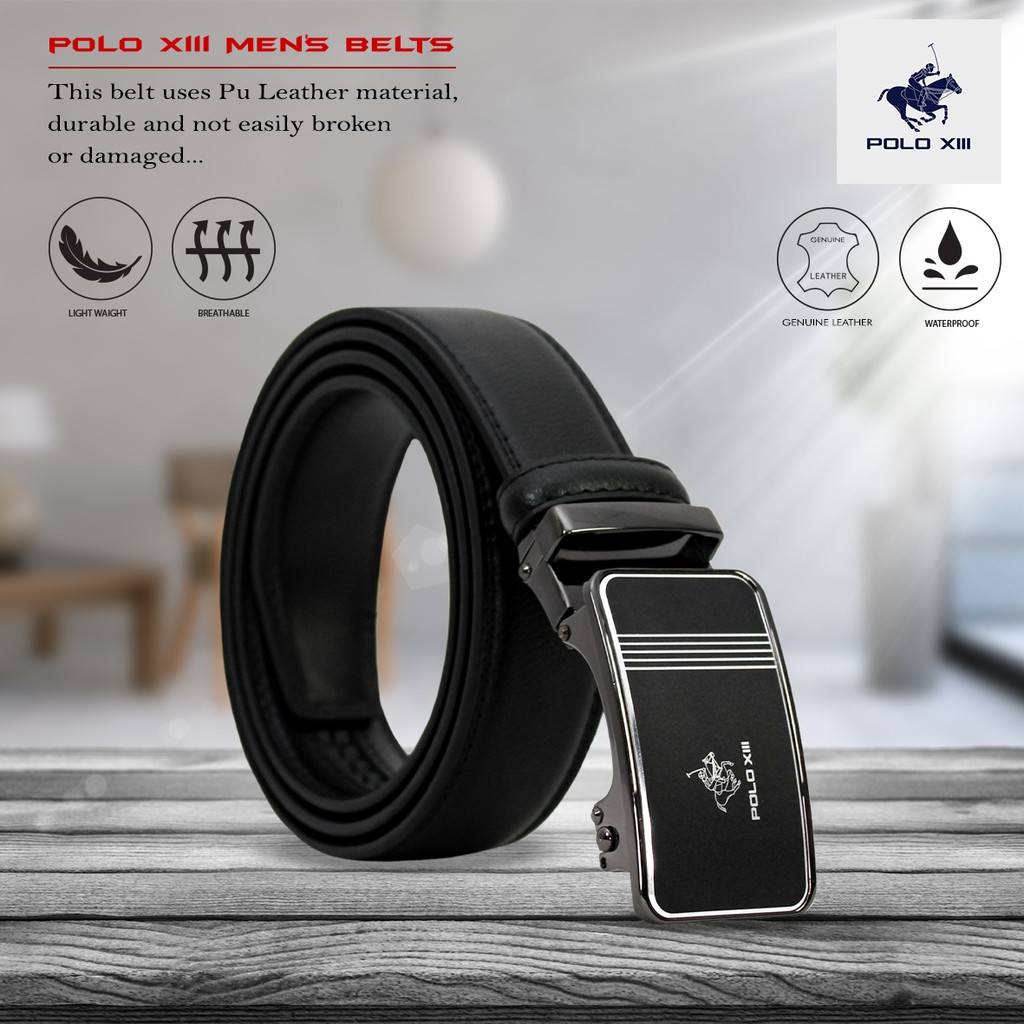 {VP13} 🔥 LIMITED ITEM🔥 POLO XIII LEATHER BELT | Shopee Malaysia