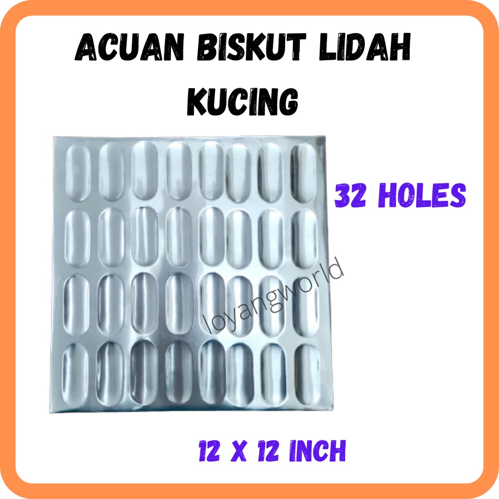 Loyang Lidah Kucing Acuan biskut lidah Acuan biskut rainbow Acuan Mata ...