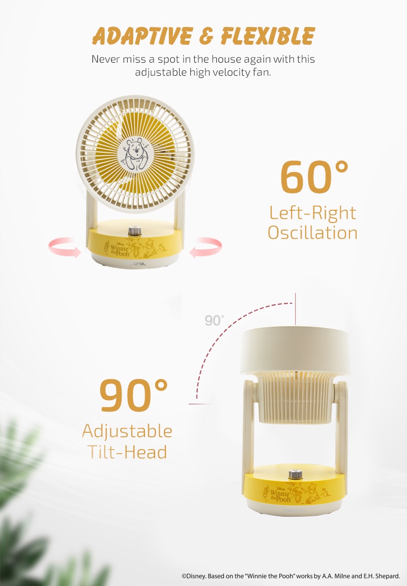 Disney x Mistral Rechargeable USB Air Cooler - Winnie the Pooh | MAC005 ...