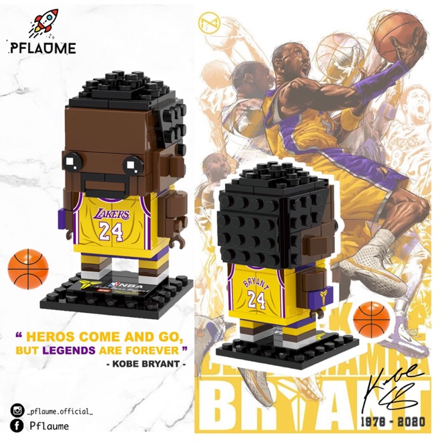 Lego Brickheadz character Kobe Bryant and Michael Jordan | Shopee Malaysia