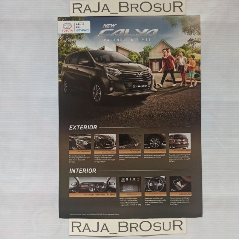 Toyota New Calya 2020 flyer brochure Poster | Shopee Malaysia