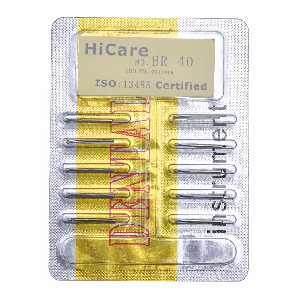 Dental Diamond FG 1.6mm Burs High Speed Round Head Bur BR-30 BR-31C BR-40EF | Shopee Malaysia