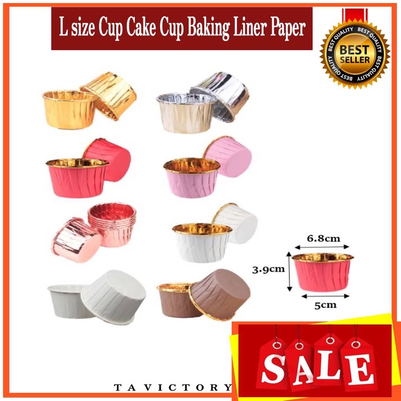 (10pcs) Cup cake cups Cawan Muffin Kek Small Cake Mould Baking Cup ...