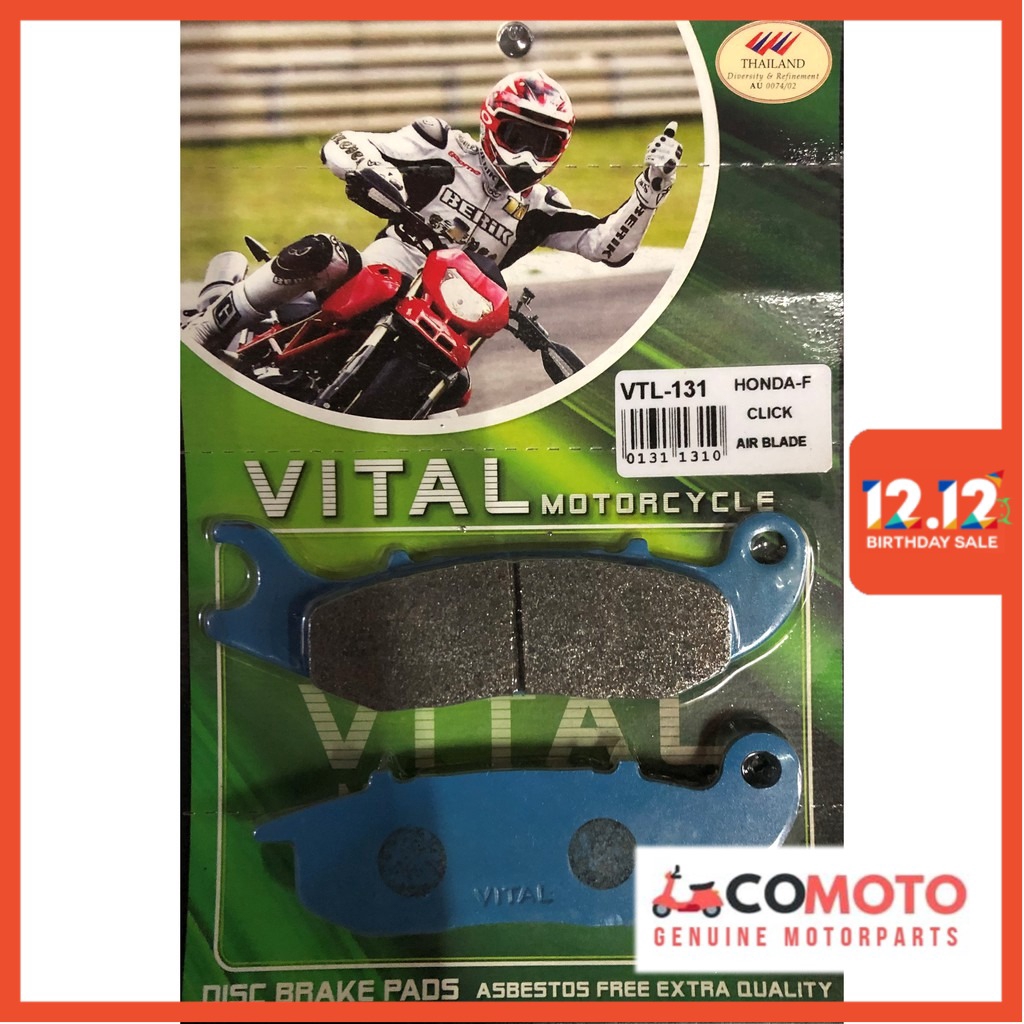 Honda Click Racing Front Disc Brake Pad VITAL Thailand | Shopee Malaysia