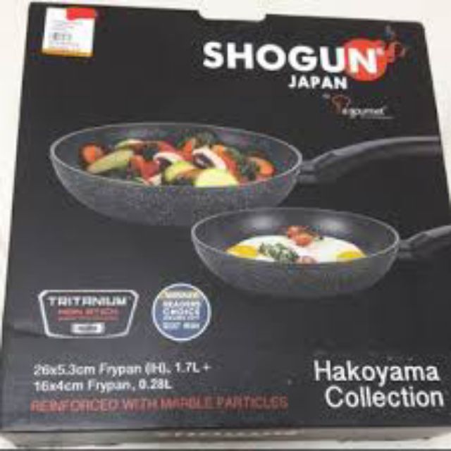 La gourmet Shogun Hakoyama 2pcs Forged Frypan Set : 26cm Forged Frypan (IH) + 16cm Forged Frypan ...