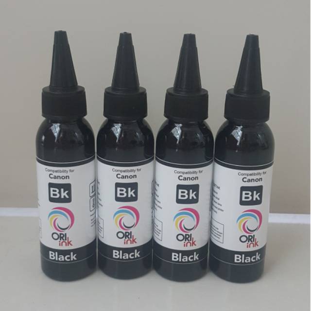 Canon all series printer infusion refill ink BLACK PACKAGE 4 bottles ...