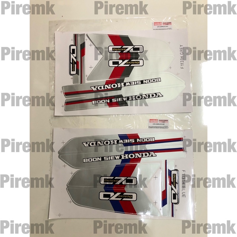 Moritaka F1131H C70 Sticker/Stripe C70/ Sticker honda c70 | Shopee Malaysia