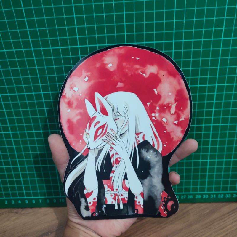 Oriental kitsune sticker decal sticker For Helmet/Motorcycle | Shopee ...