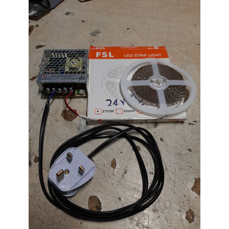 (READY-to-USE set) FSL 24VDC 2835 LED STRIP LIGHT - 2700K (WarmWhite ...