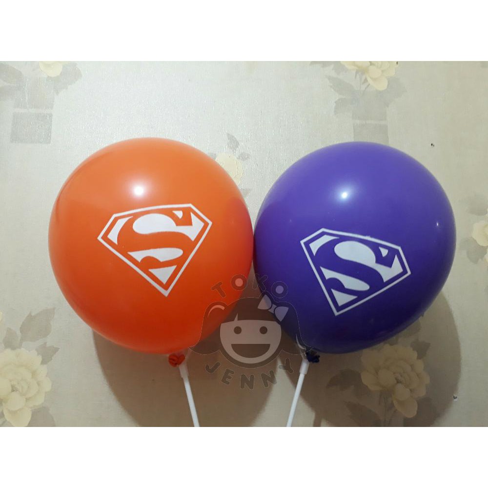 Screen Printing Balloons superman Birthday latex doff Kids Party ...