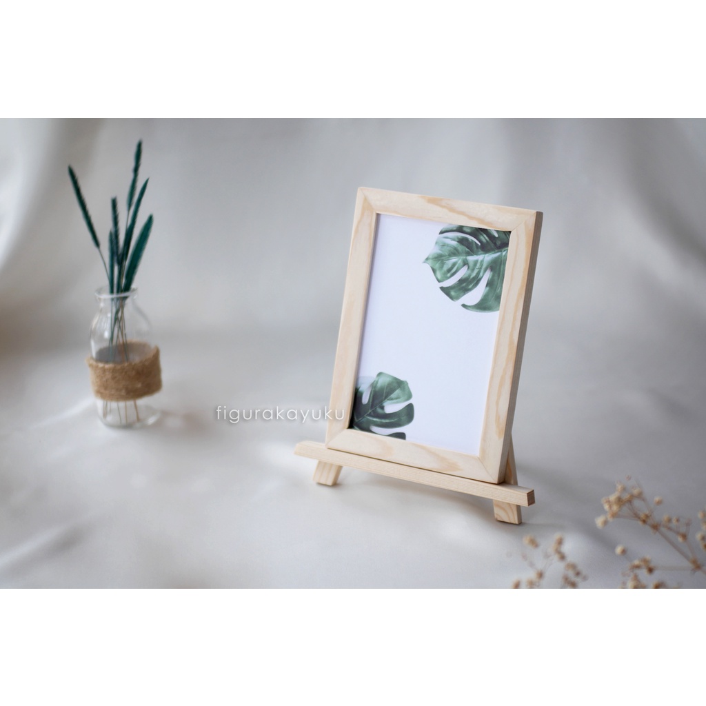 HIASAN DINDING KAYU 4r Wooden Frame 10 x 15 Cm Figura Photo Frame Dutch ...