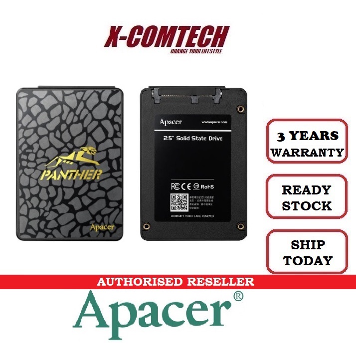 APACER SSD SOLID STATE DRIVE AS340 PANTHER SATA III 120GB/240GB/480GB ...