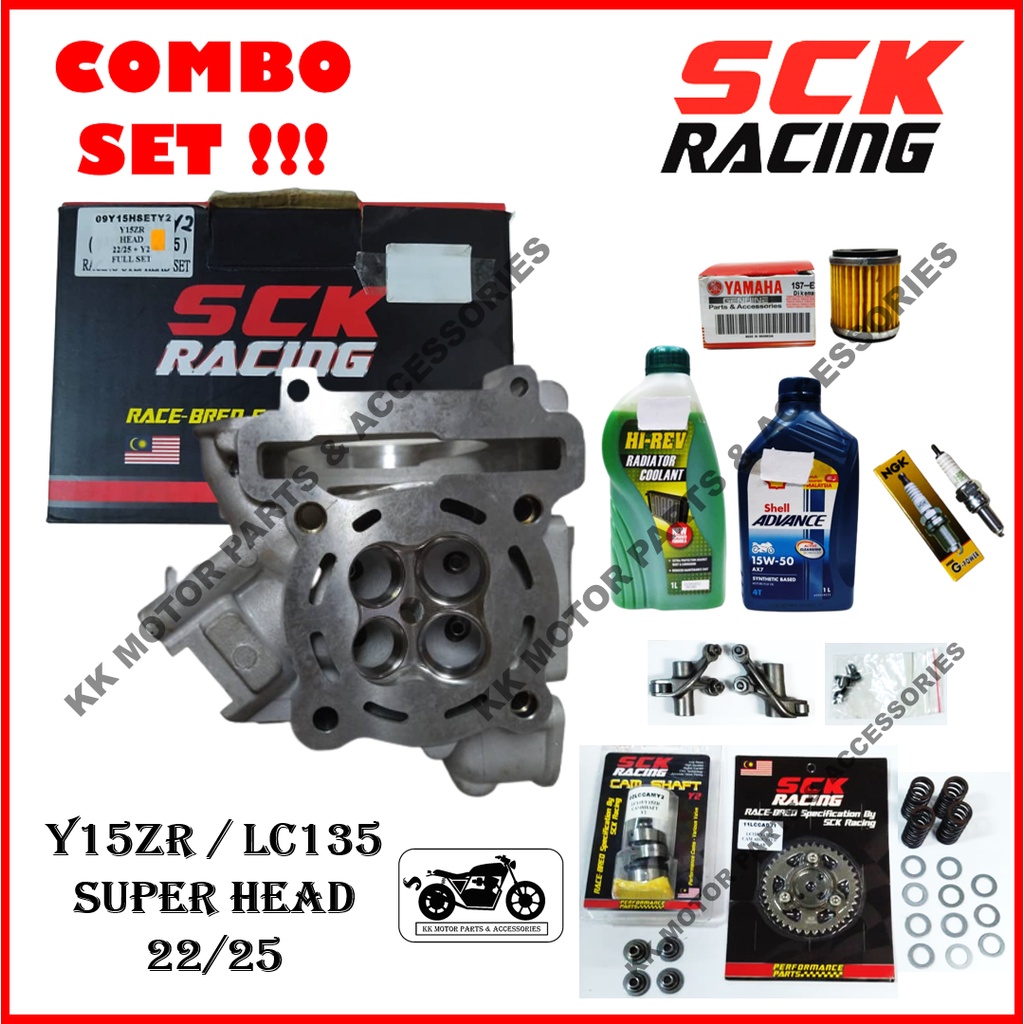 [COMBO SET !!!] Y15ZR Y15 YSUKU LC135 135LC SUPER HEAD SCK 22/25 FULL ...