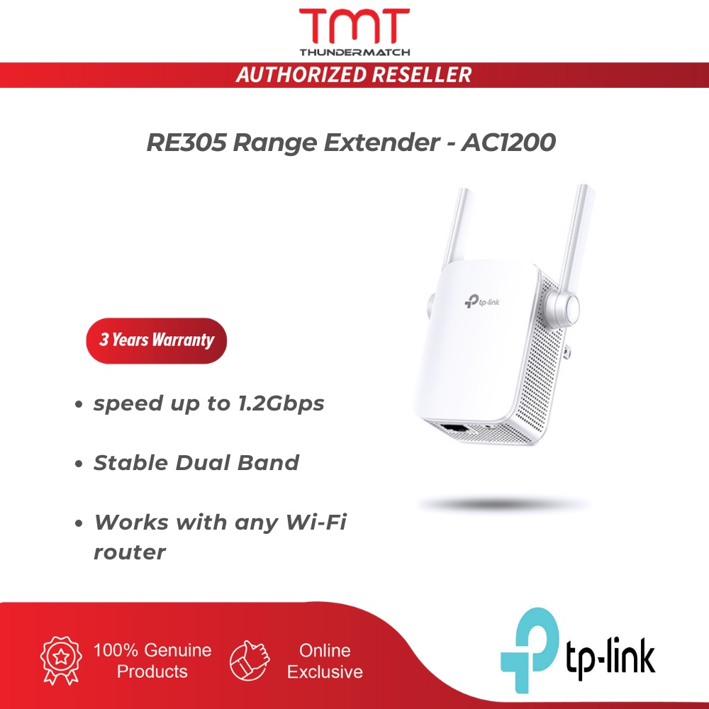 TP-Link RE305-AC1200 / RE505X-AX1500 / RE605X-AX1800 Range Extender ...