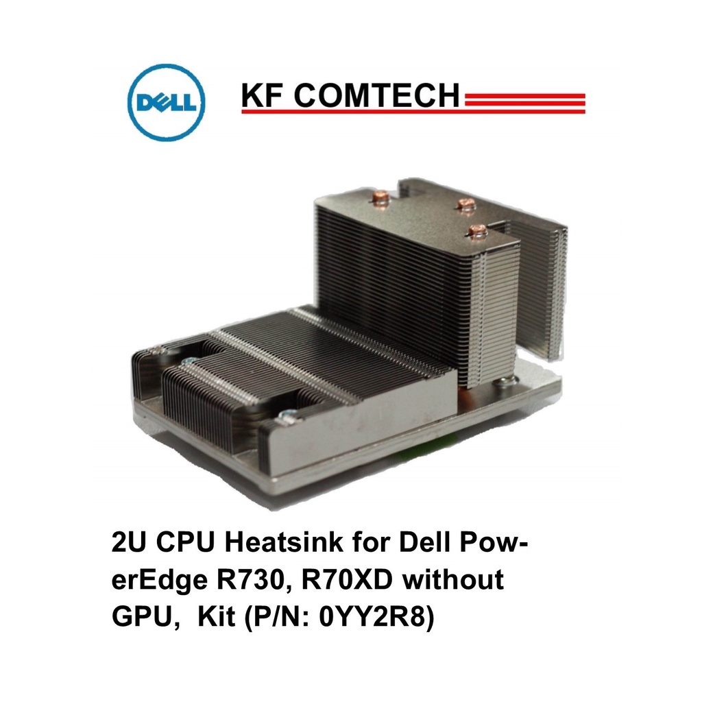 2U CPU Heatsink for Dell PowerEdge R730/R730XD without GPU, Kit (P/N ...