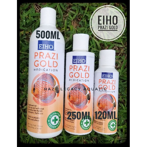 EIHO Prazi Gold Medication Parasites Flukes Tapeworm Flatworm 120ml ...
