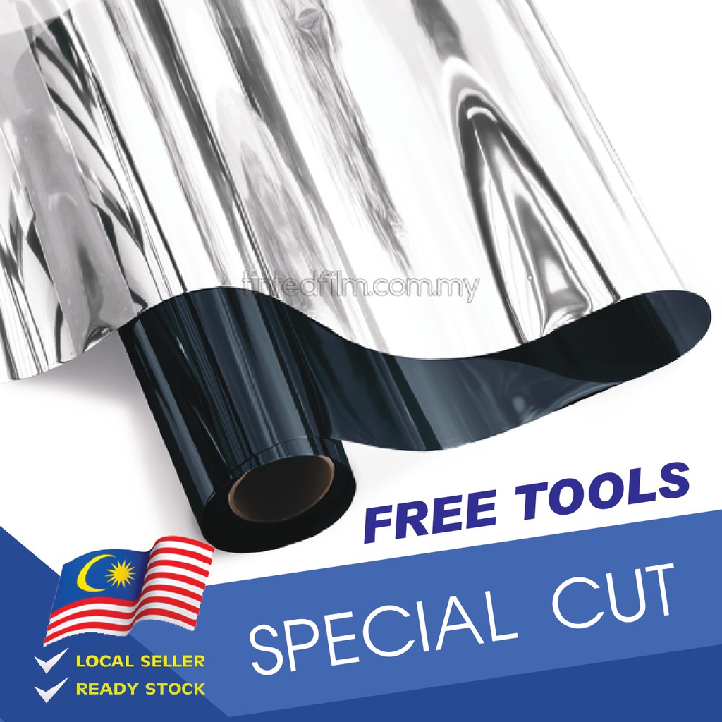 Home Tinted/Tinted Rumah, Silver Grey/Perak Kelabu, Made in Korea, 2ply ...