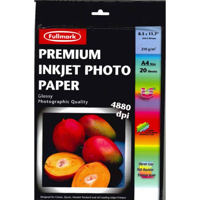 Fullmark premium inkjet photo paper A4 (20 sheets) | Shopee Malaysia