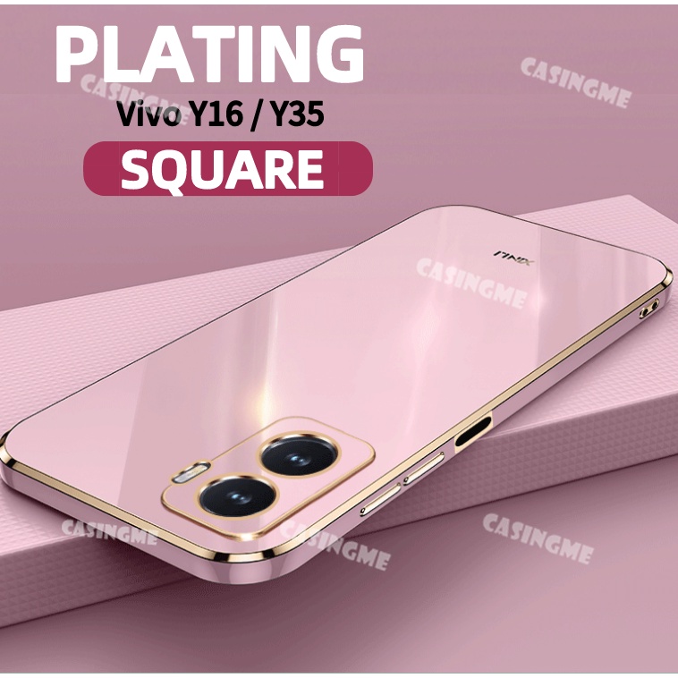 Vivo Y16 Luxury Plating Casing For Vivo Y16 Y35 Y77 5G Y 16 35 77 5G Soft Silicone Shockproof ...