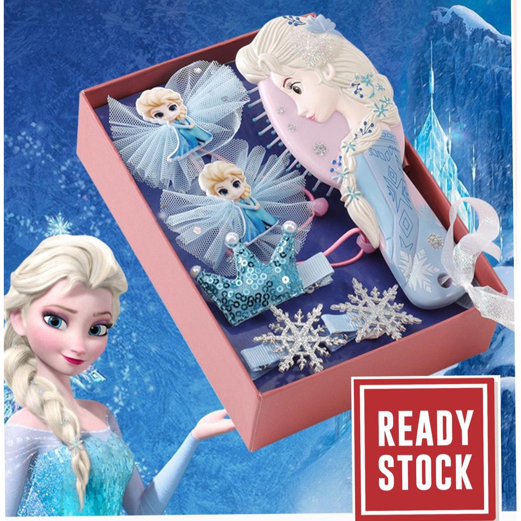 Frozen kids comb and hair pin / elsa comb set (set) | Shopee Malaysia
