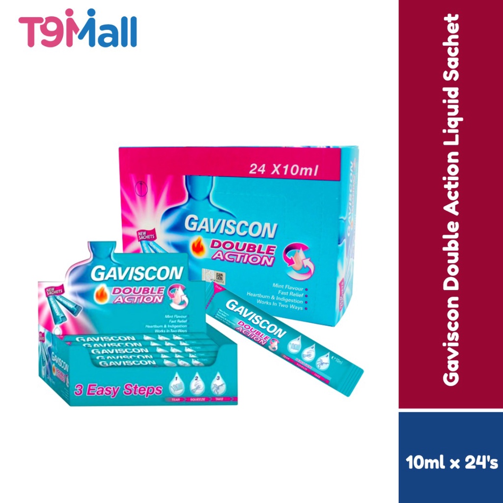 Gaviscon Double Action Liquid Sachet (10ml x 24's) | Shopee Malaysia