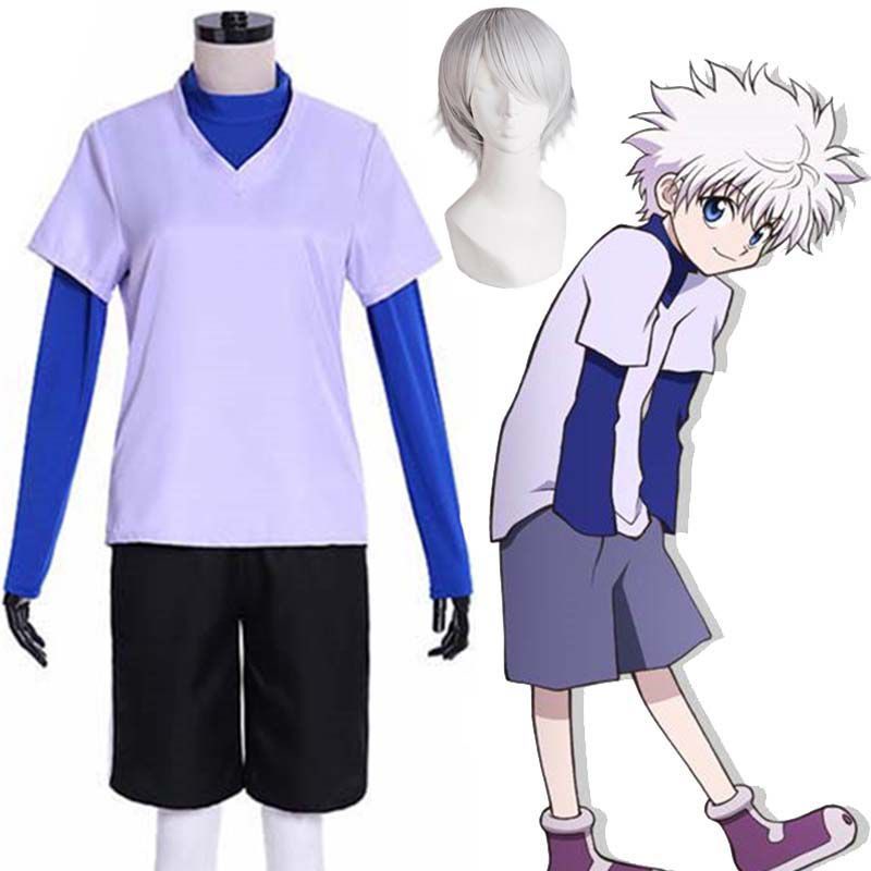 Hunterhunter Authentic Anime Killua Zoldyck Cosplay Costume Uniform ...