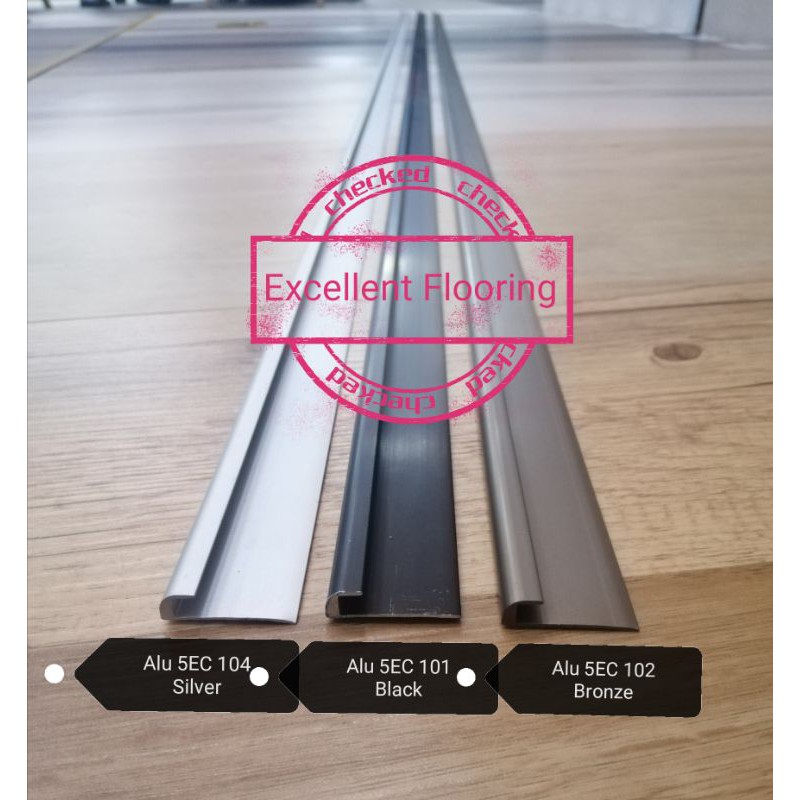 ALUMINIUM PROFILE END CAP 5MM USING FOR VINYL SPC | Shopee Malaysia