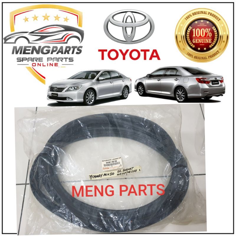 ORIGINAL TOYOTA CAMRY ACV51,ASV50,AVV50 2013Y-2018Y REAR BONNET RUBBER ...