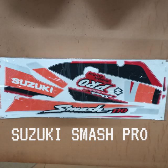 SUZUKI SMASH PRO BODY STICKER SET - DECAL MOTORCYCLE SMASH PRO | Shopee ...