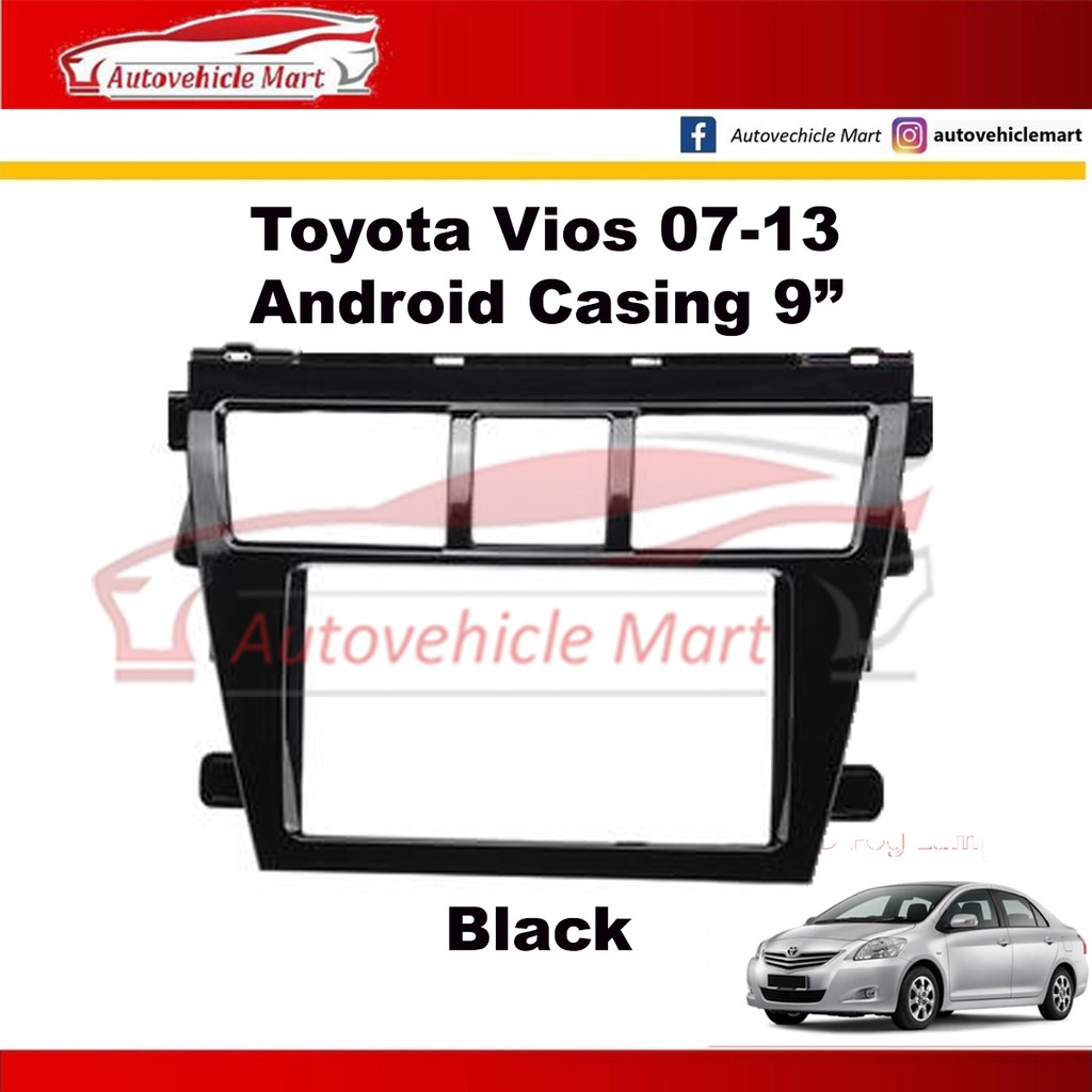 Toyota Vios 2007-2013 Android Player Casing 9" with Socket | Shopee ...
